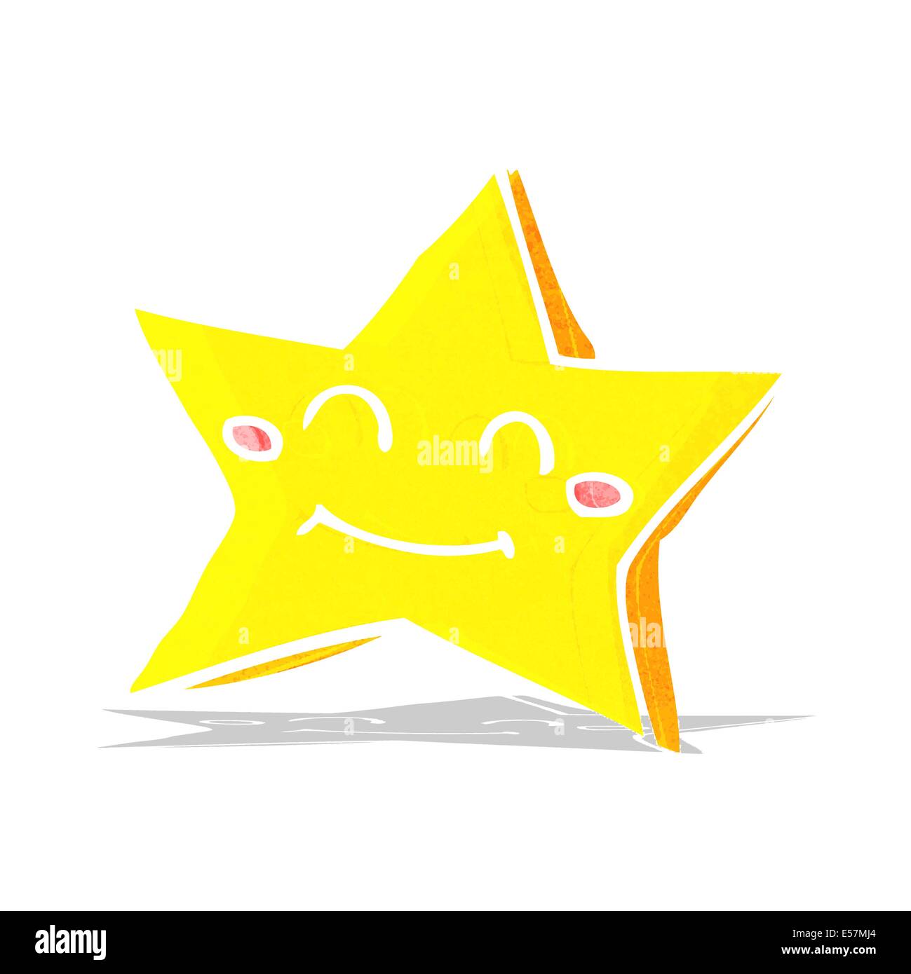 cartoon happy star character Stock Vector Image & Art - Alamy