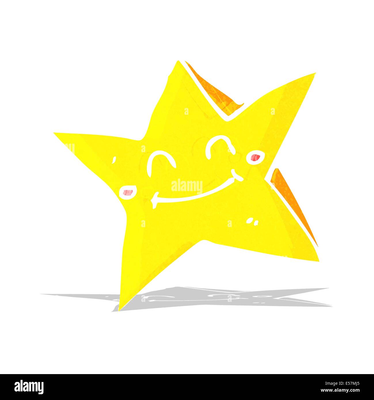 cartoon happy star character Stock Vector Image & Art - Alamy