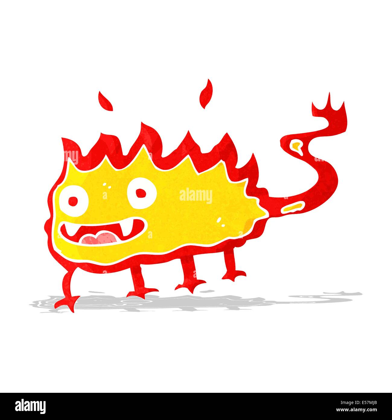 cartoon little fire demon Stock Vector Image & Art - Alamy