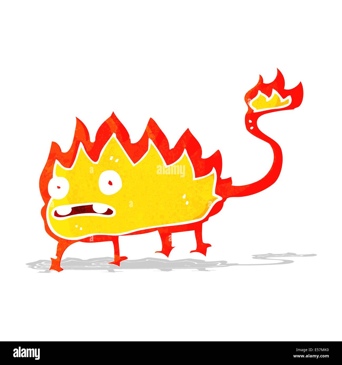 cartoon little fire demon Stock Vector Image & Art - Alamy