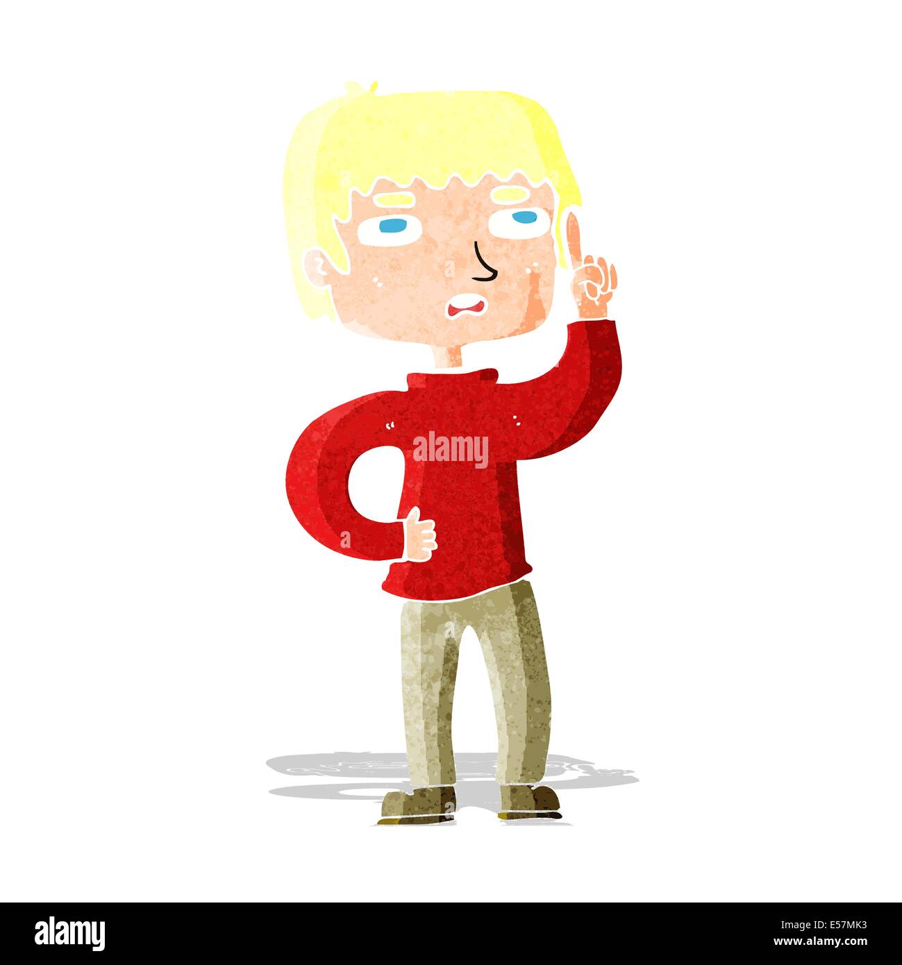 cartoon boy with question Stock Vector Image & Art - Alamy