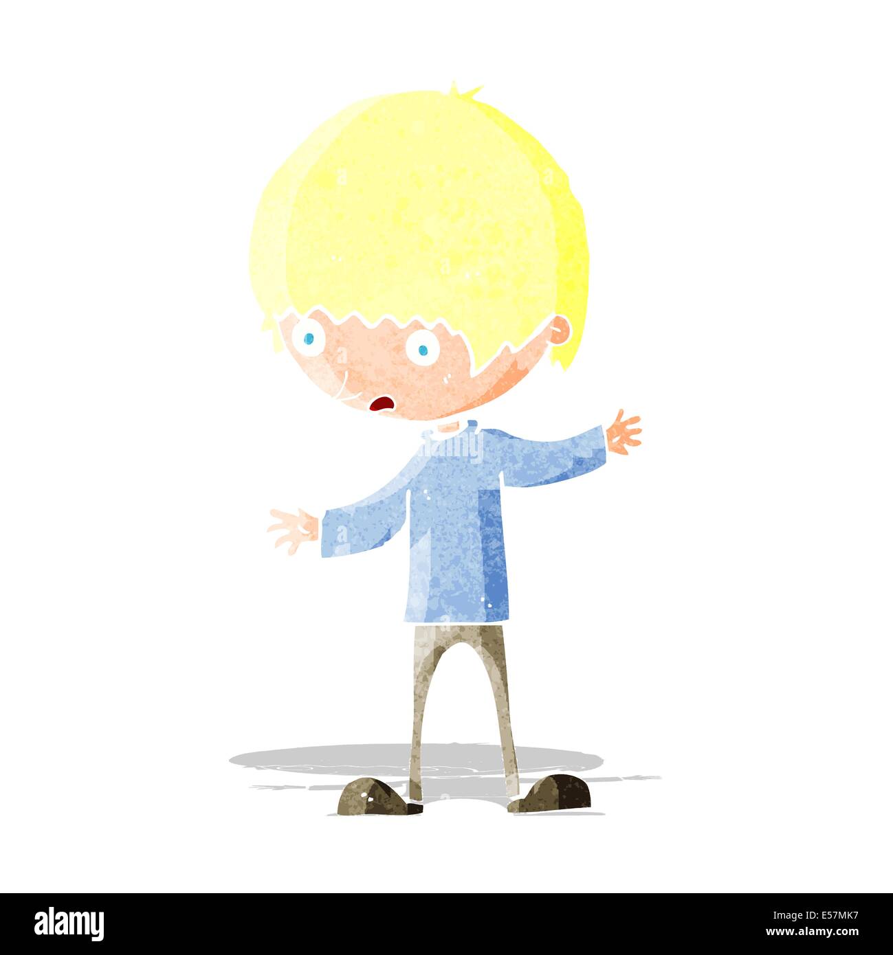 cartoon boy with outstretched arms Stock Vector Image & Art - Alamy