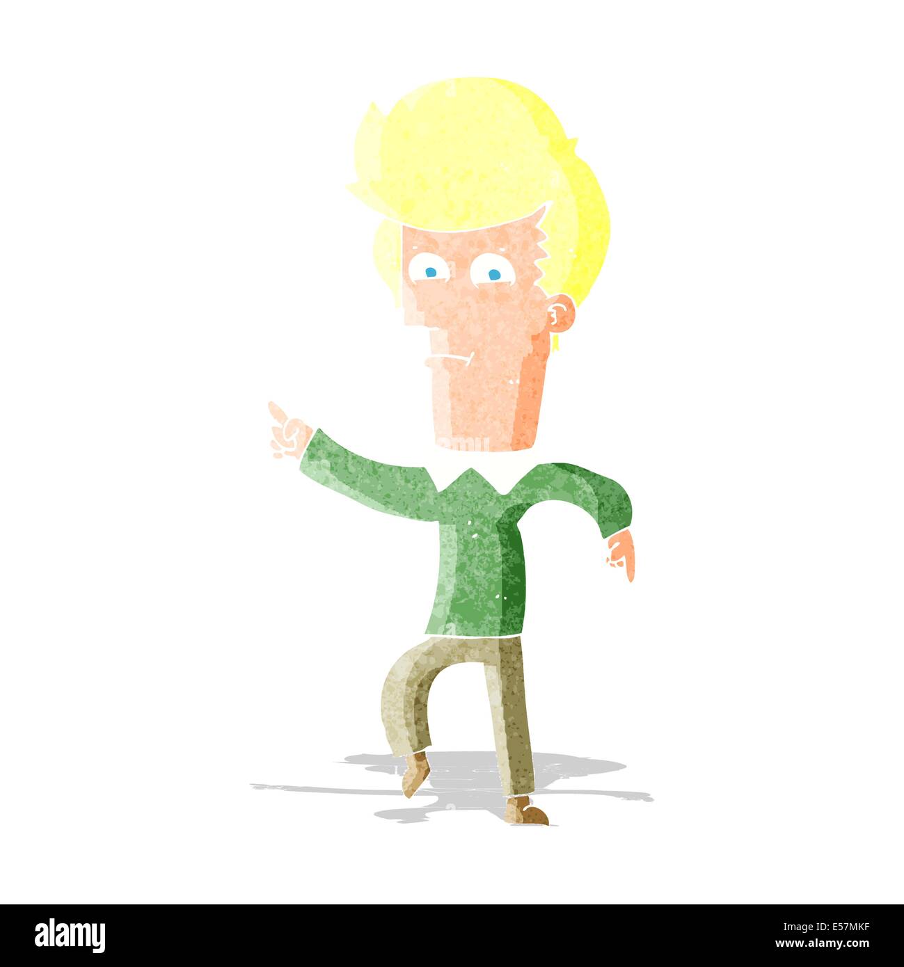 cartoon man pointing Stock Vector Image & Art - Alamy