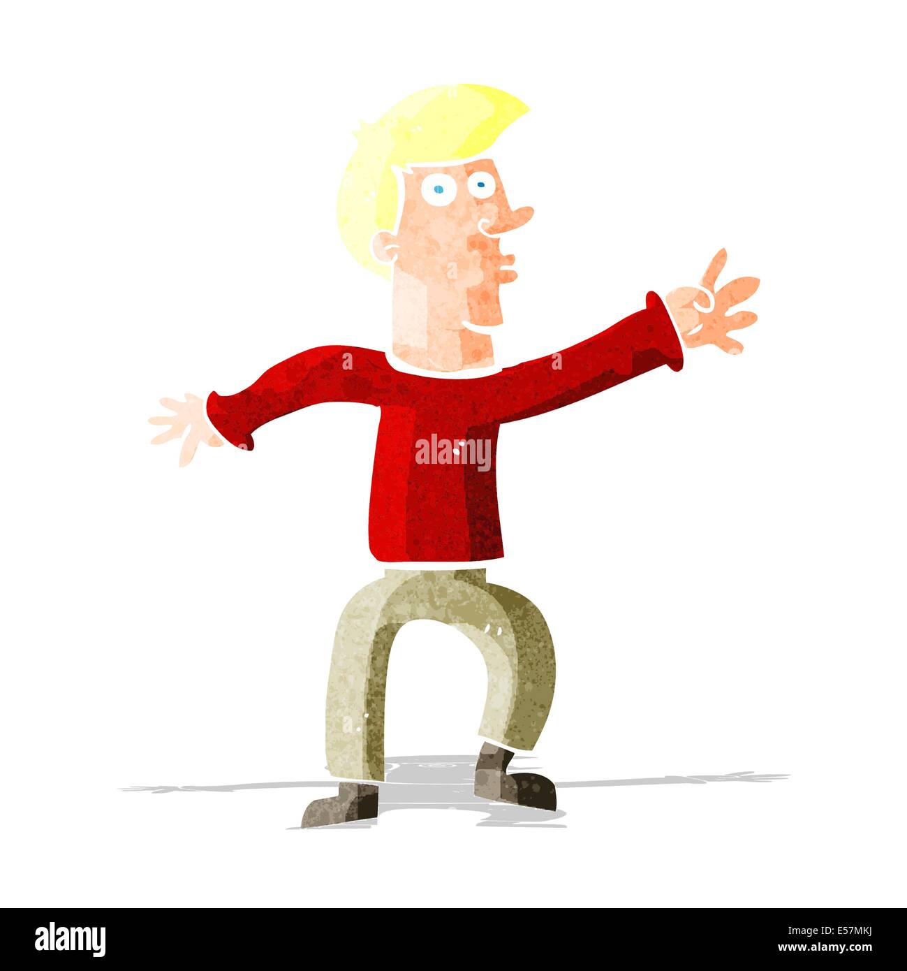 cartoon reaching man Stock Vector Image & Art - Alamy
