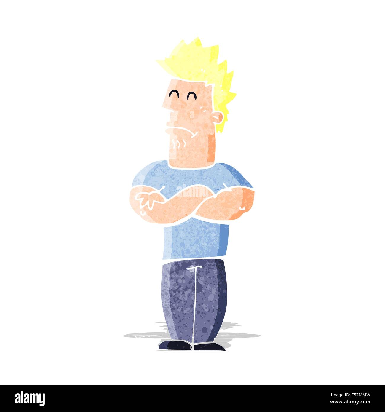 cartoon sulking man Stock Vector Image & Art - Alamy