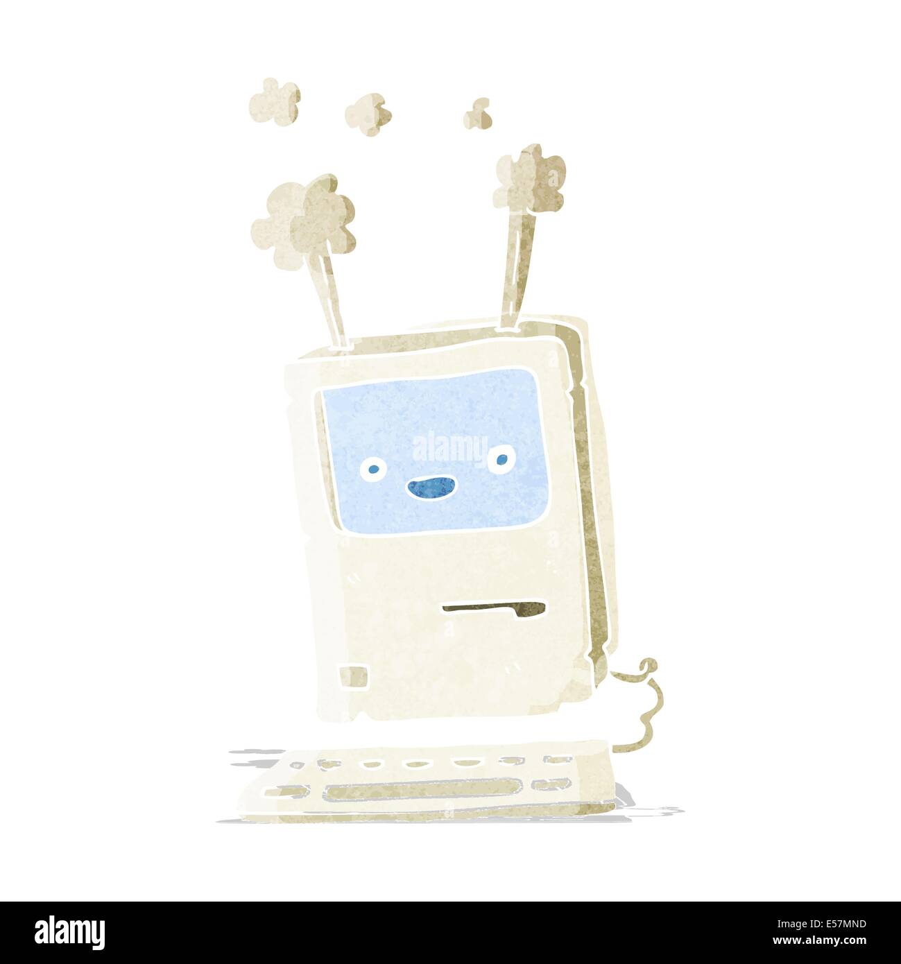 cartoon old computer Stock Vector Image & Art - Alamy