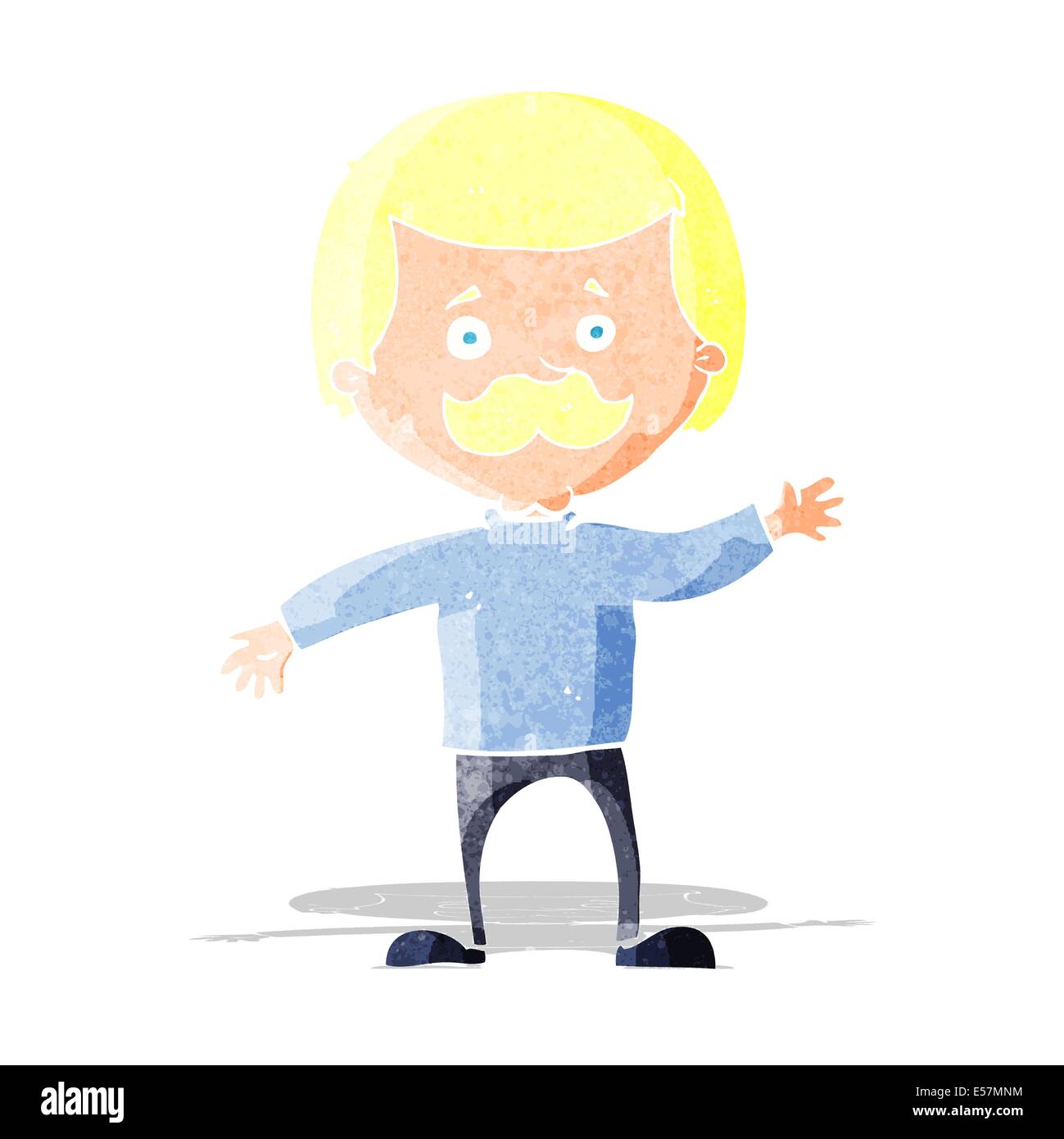 cartoon dad waving Stock Vector Image & Art - Alamy