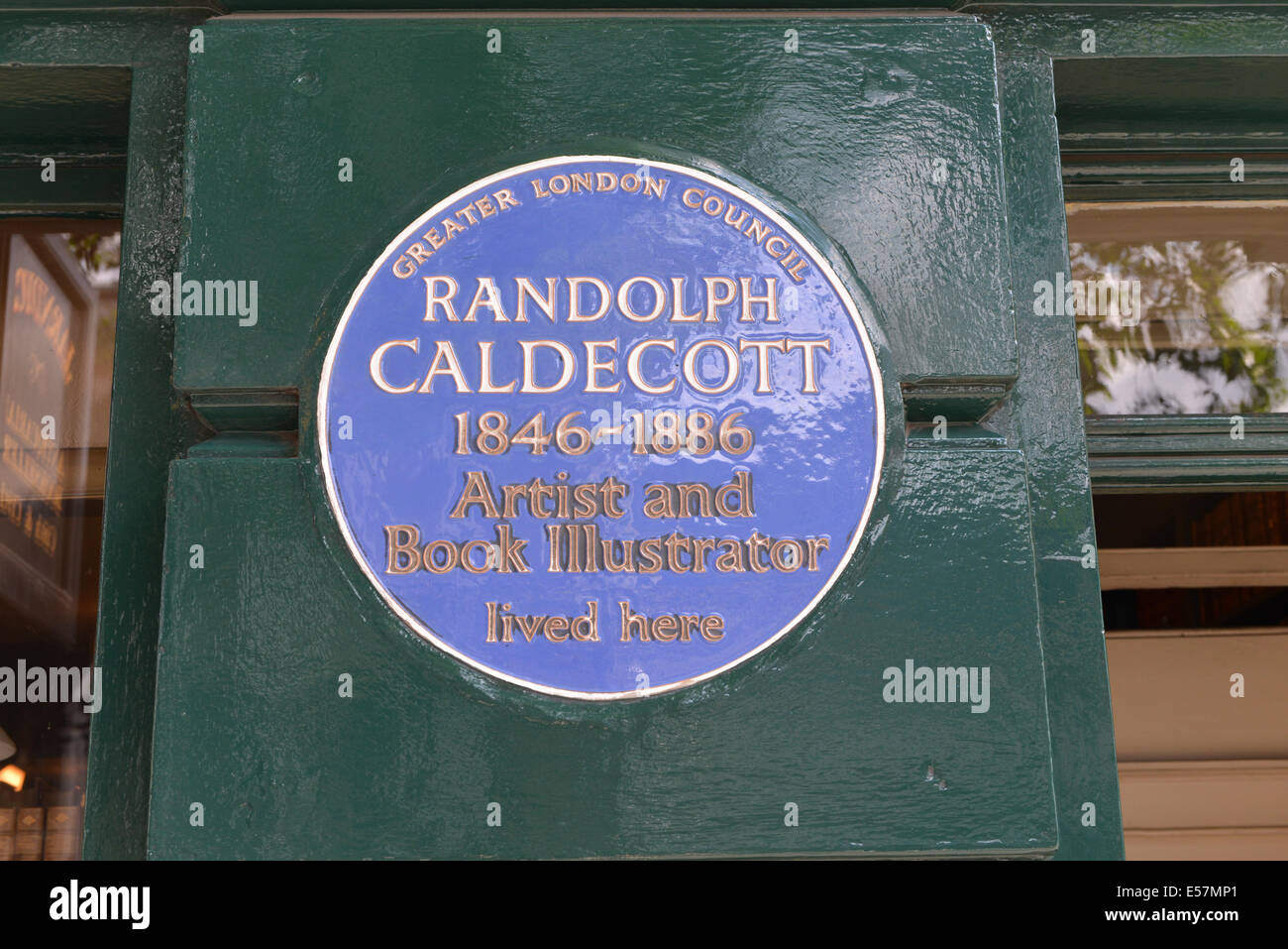 Randolph Caldecott Blue plaque 1846-1886 artist book illustrator ...