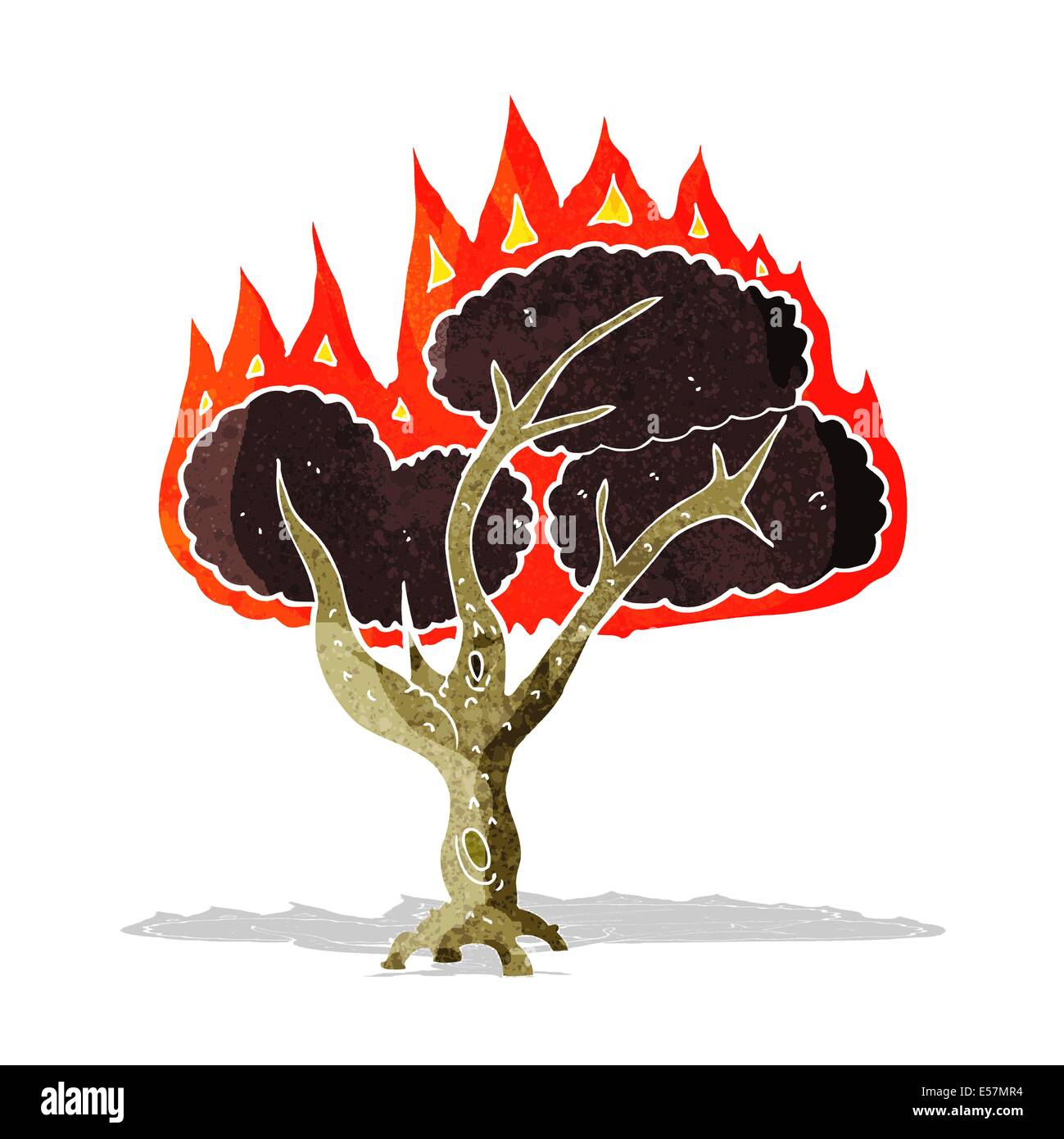 cartoon burning tree Stock Vector Image & Art - Alamy