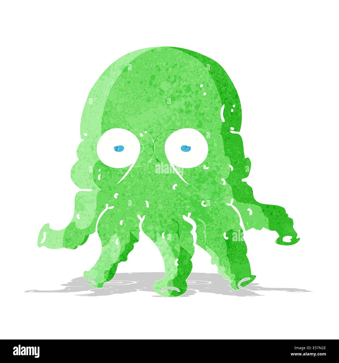 cartoon alien squid face Stock Vector Image & Art - Alamy