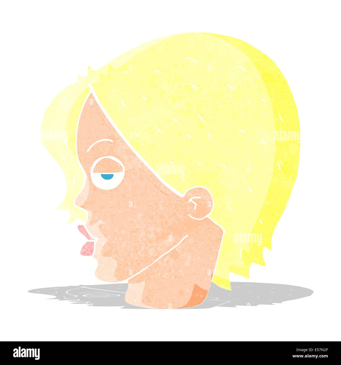 cartoon woman raising eyebrow Stock Vector Image & Art - Alamy