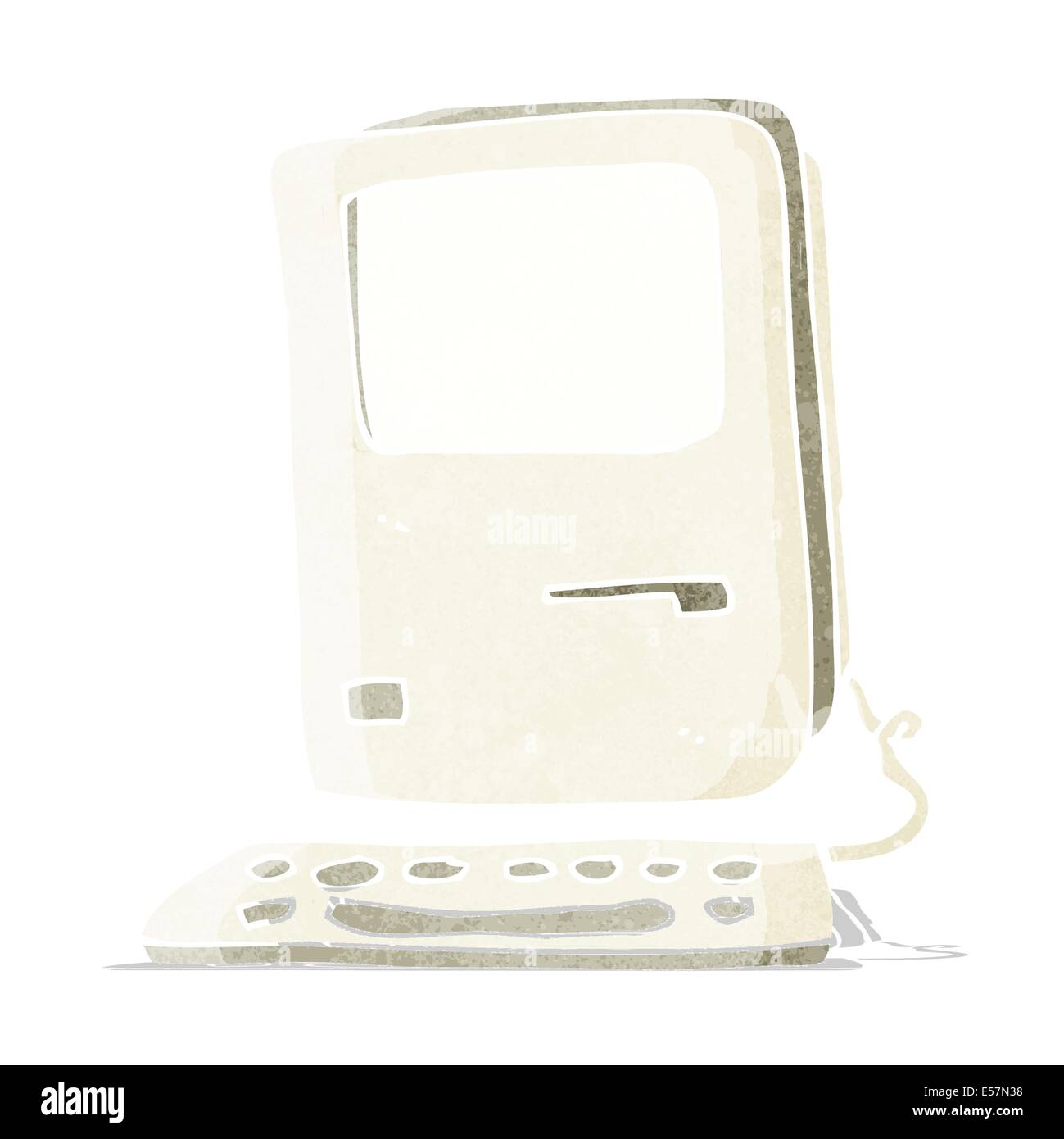 cartoon old computer Stock Vector Image & Art - Alamy