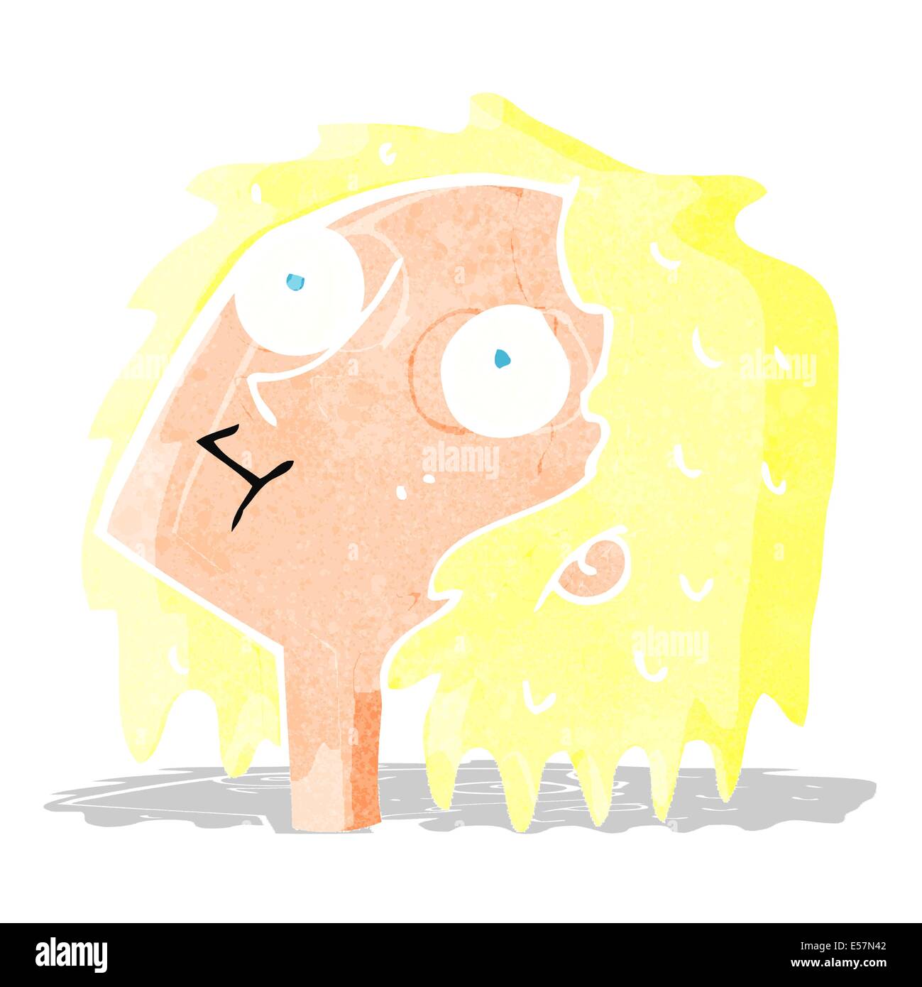 Cartoon staring woman Cut Out Stock Images & Pictures - Alamy