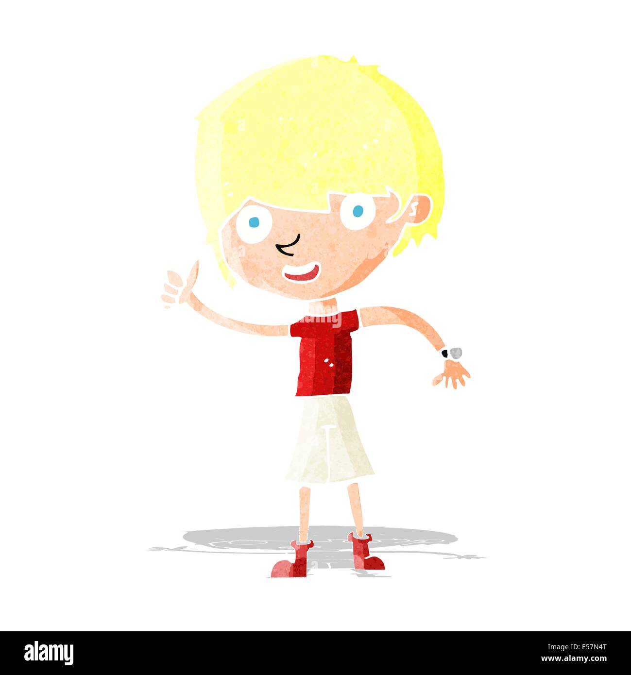 cartoon boy with positive attitude Stock Vector Image & Art - Alamy