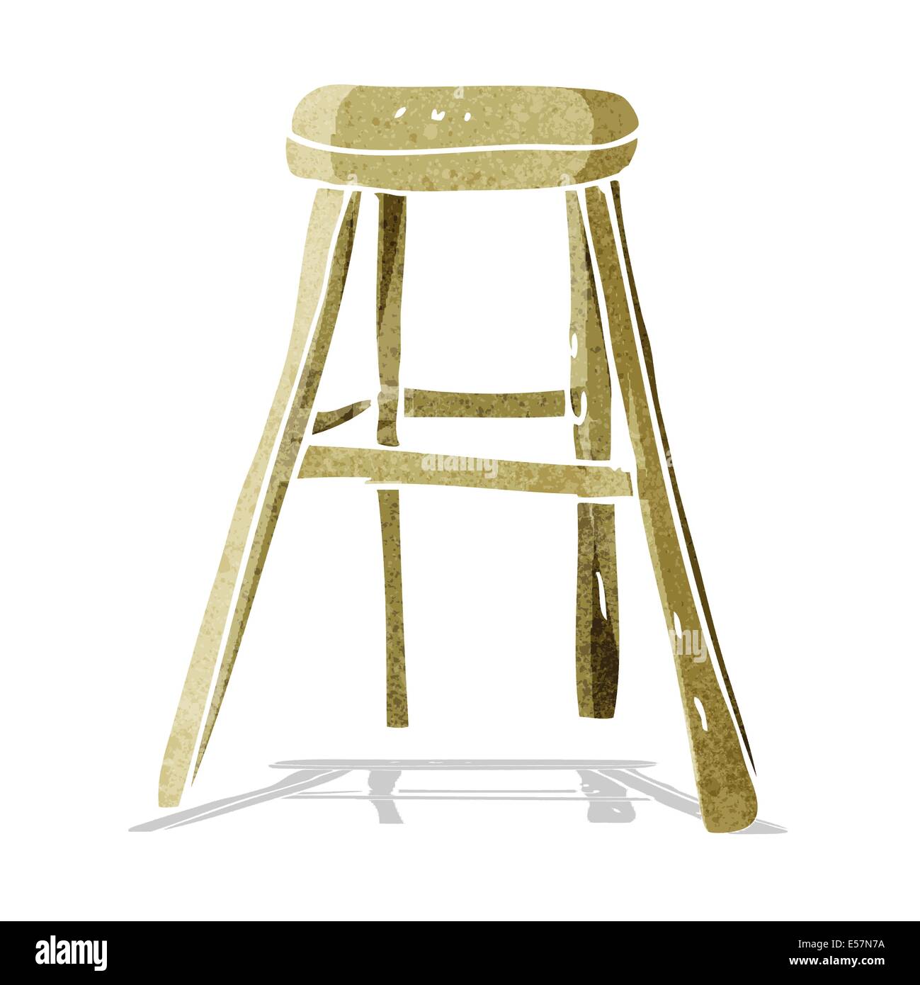 cartoon wooden stool Stock Vector Image & Art - Alamy