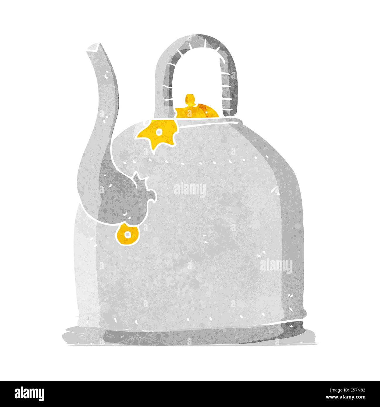 Old iron kettle cartoon Cut Out Stock Images & Pictures - Alamy