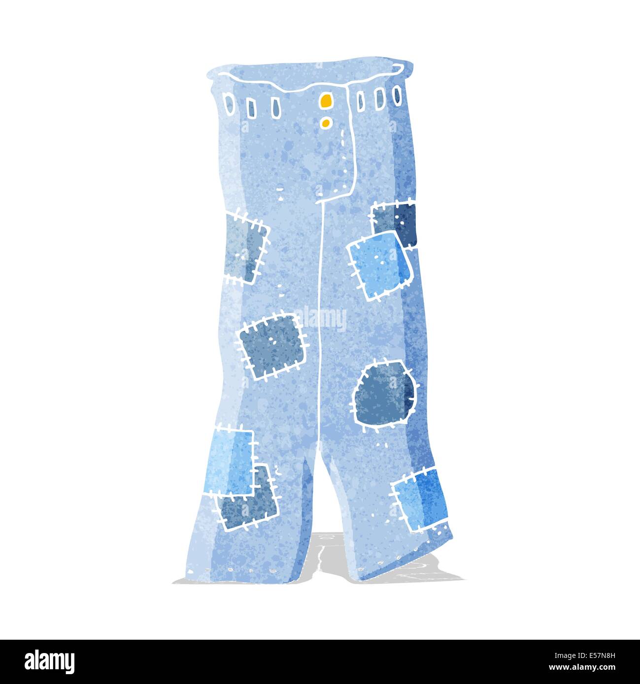 Patched pants Stock Vector Images - Alamy