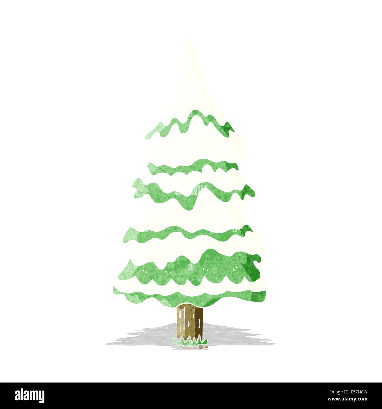 cartoon christmas tree Stock Vector Image & Art - Alamy