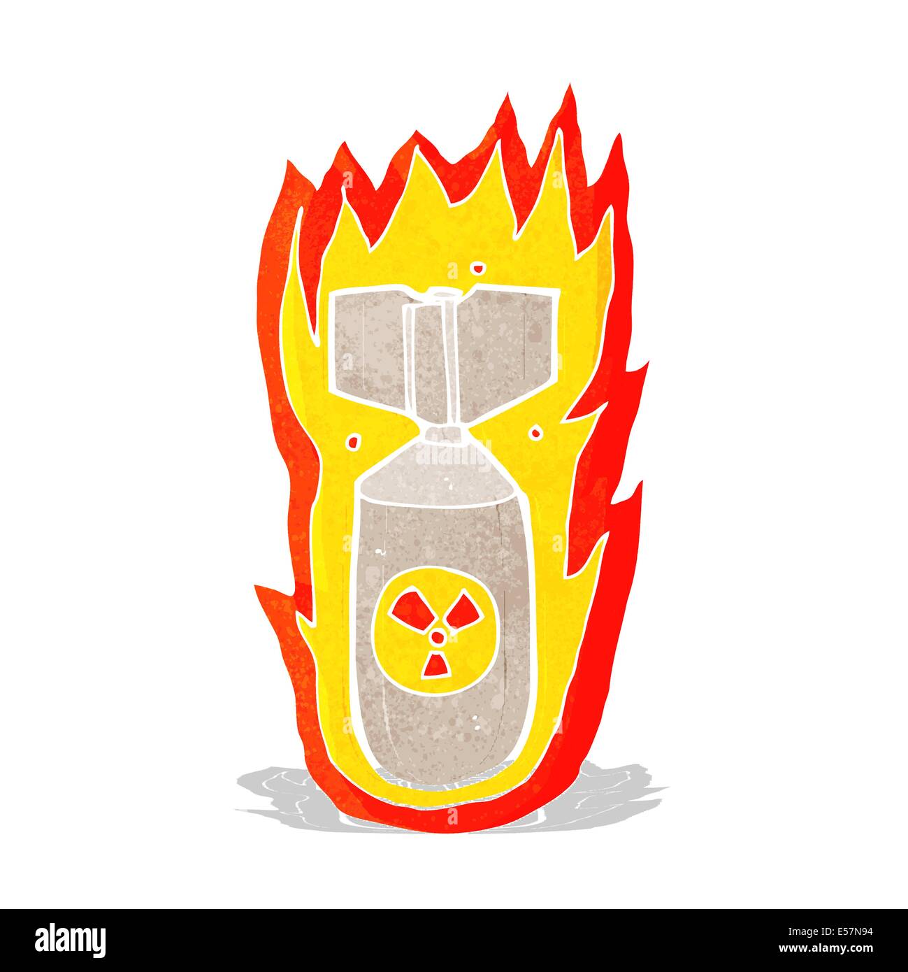 cartoon flaming bomb Stock Vector Image & Art - Alamy