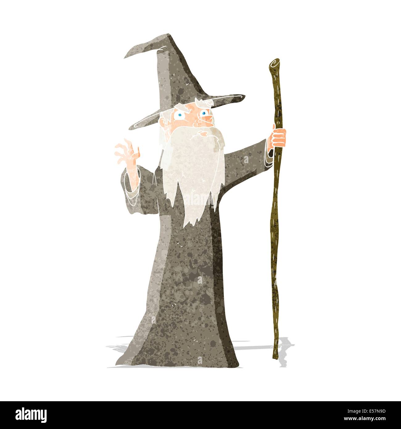 cartoon old wizard Stock Vector Image & Art - Alamy