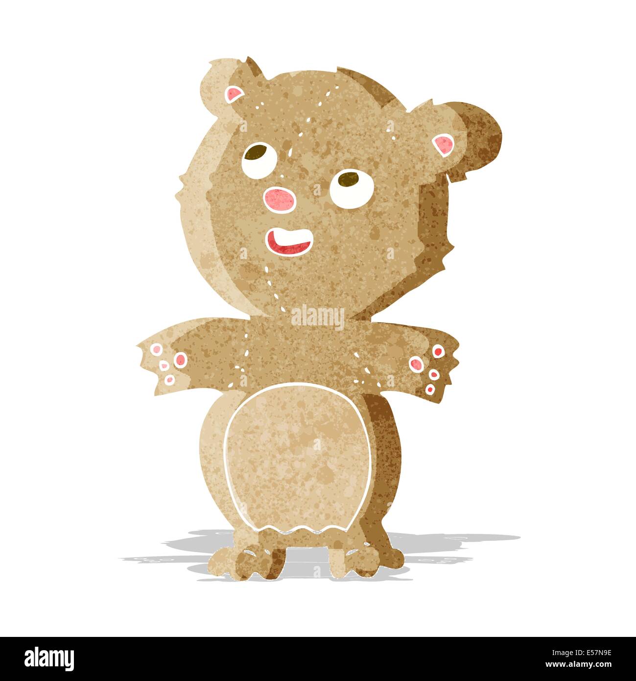 cartoon happy little teddy bear Stock Vector Image & Art - Alamy