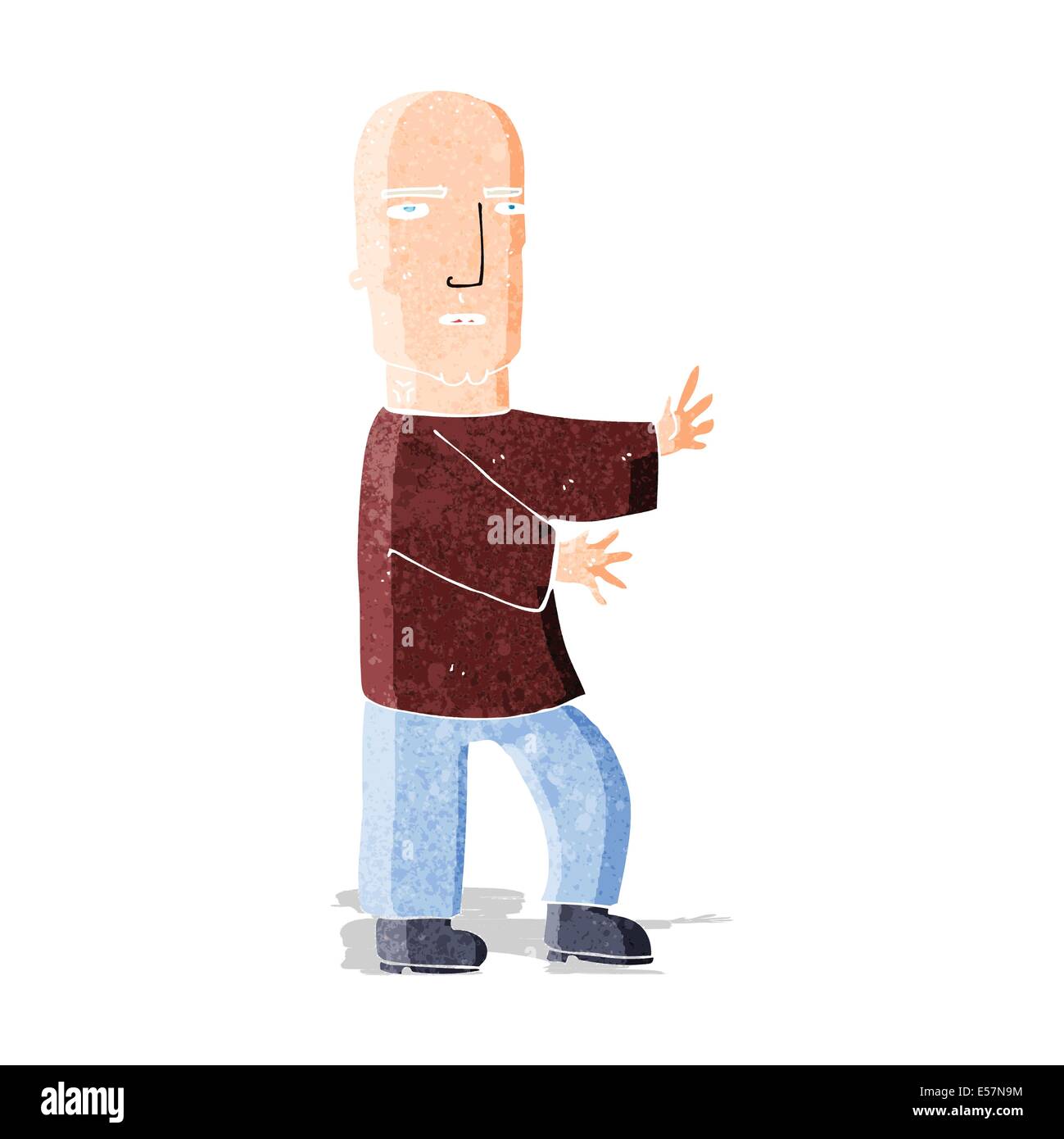 cartoon tough man Stock Vector Image & Art - Alamy