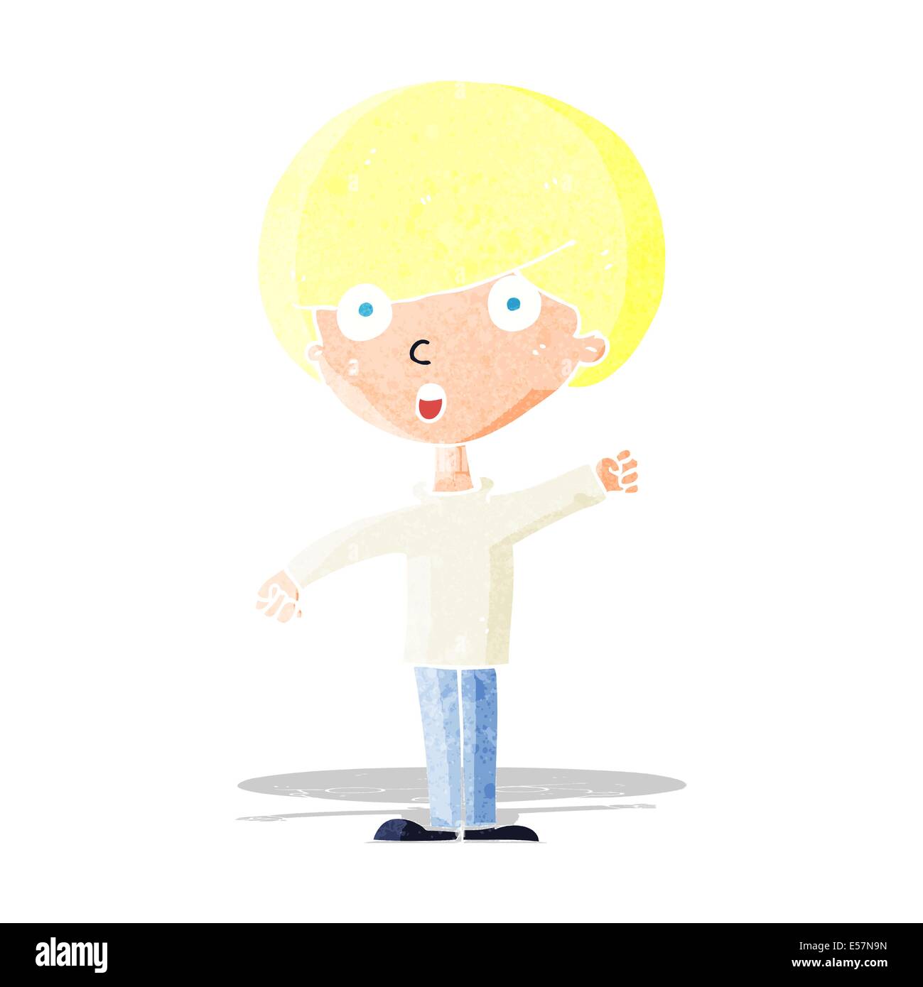 cartoon shocked boy Stock Vector Image & Art - Alamy