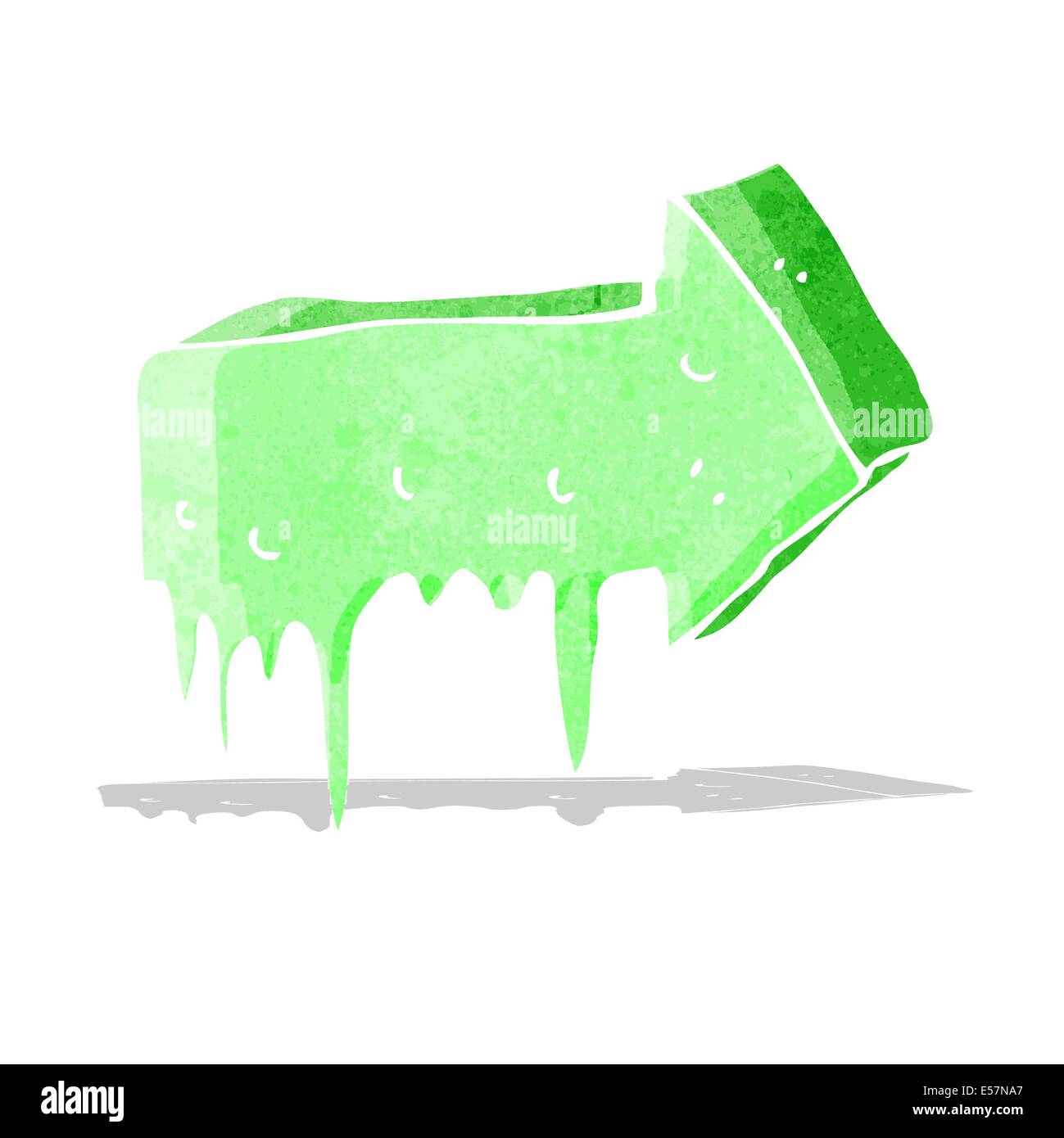 cartoon slimy pointing arrow Stock Vector Image & Art - Alamy