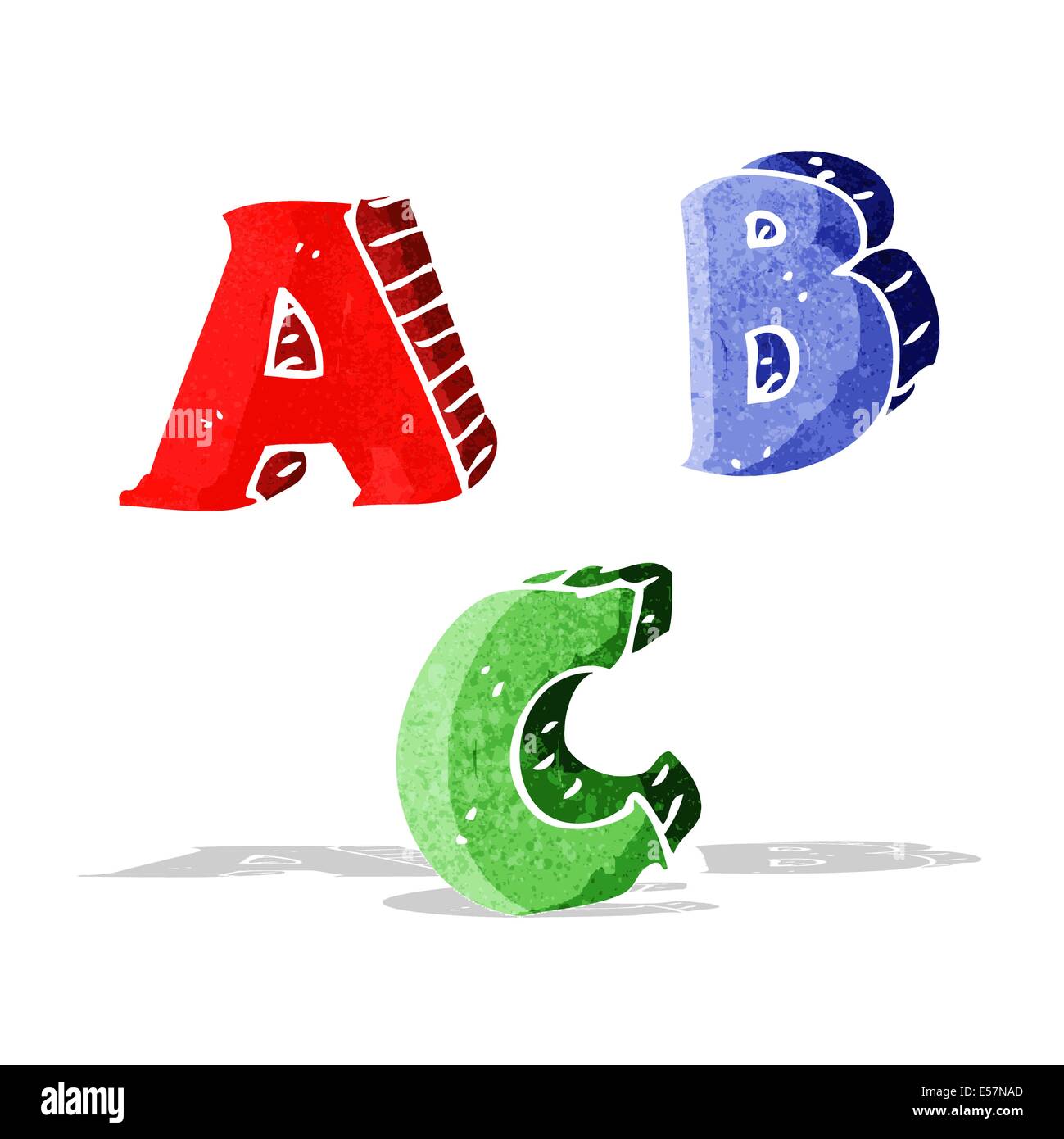 cartoon ABC letters Stock Vector Image & Art - Alamy