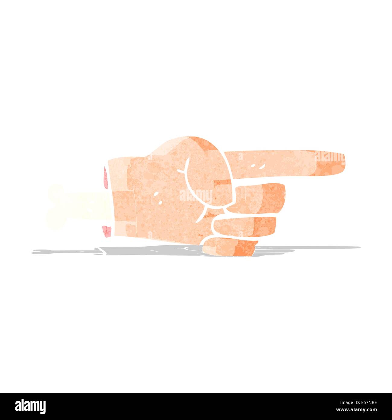 cartoon pointing hand symbol Stock Vector Image & Art - Alamy