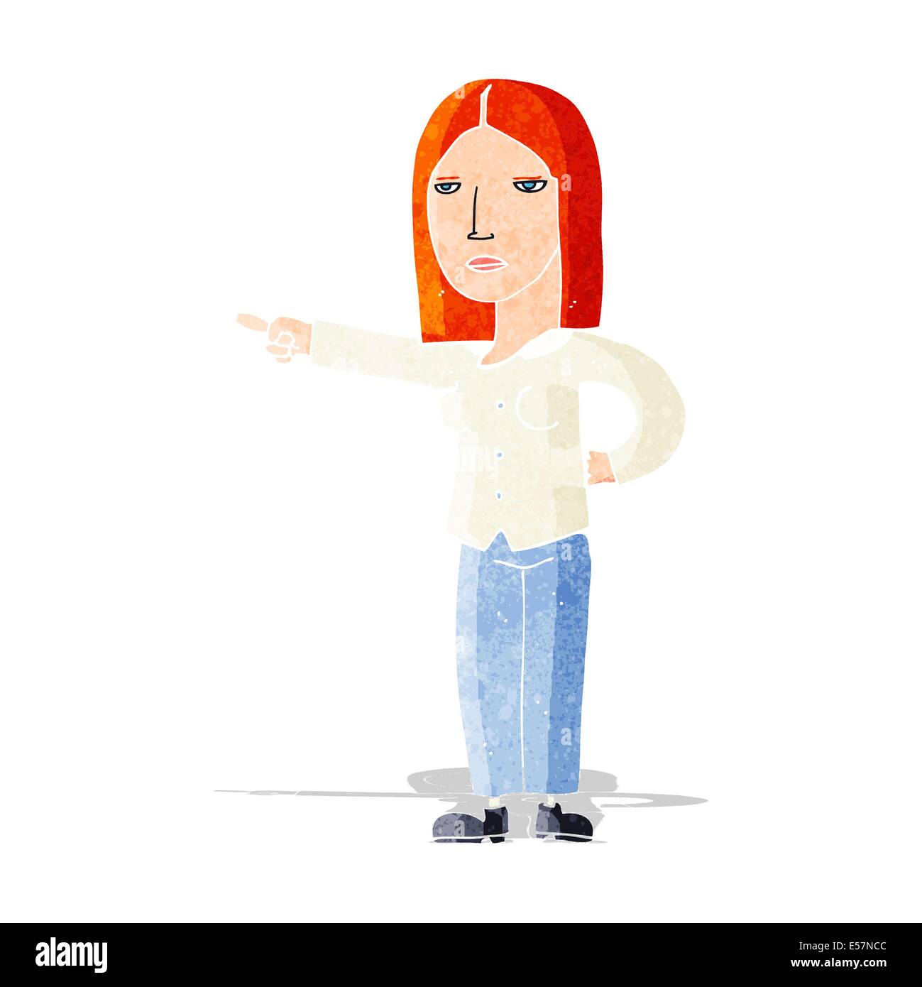 cartoon woman pointing Stock Vector Image & Art - Alamy