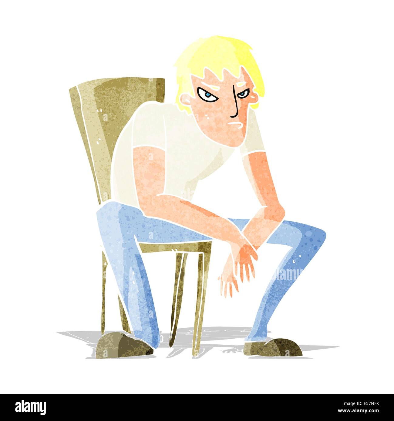 cartoon dejected man Stock Vector Image & Art - Alamy