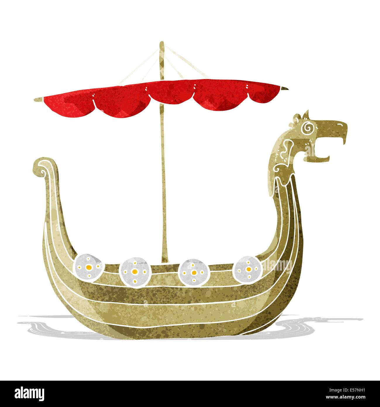 cartoon viking ship Stock Vector Image & Art - Alamy
