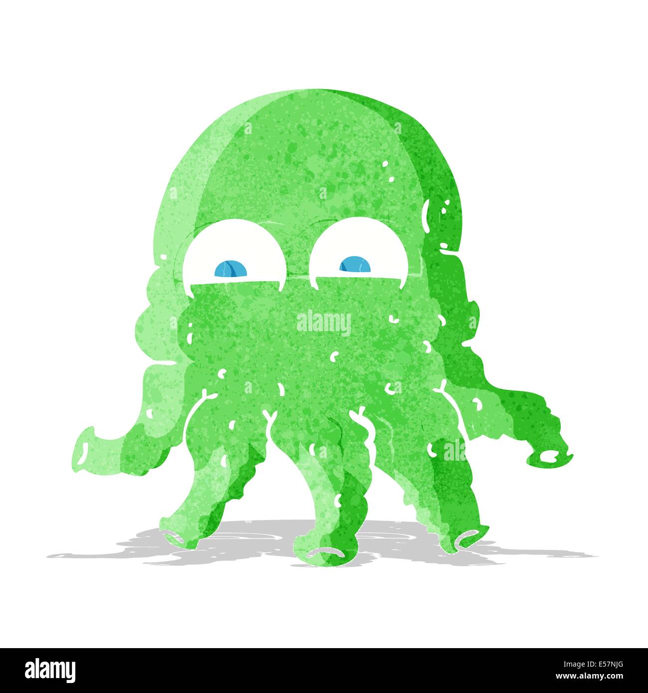 cartoon alien squid face Stock Vector Image & Art - Alamy