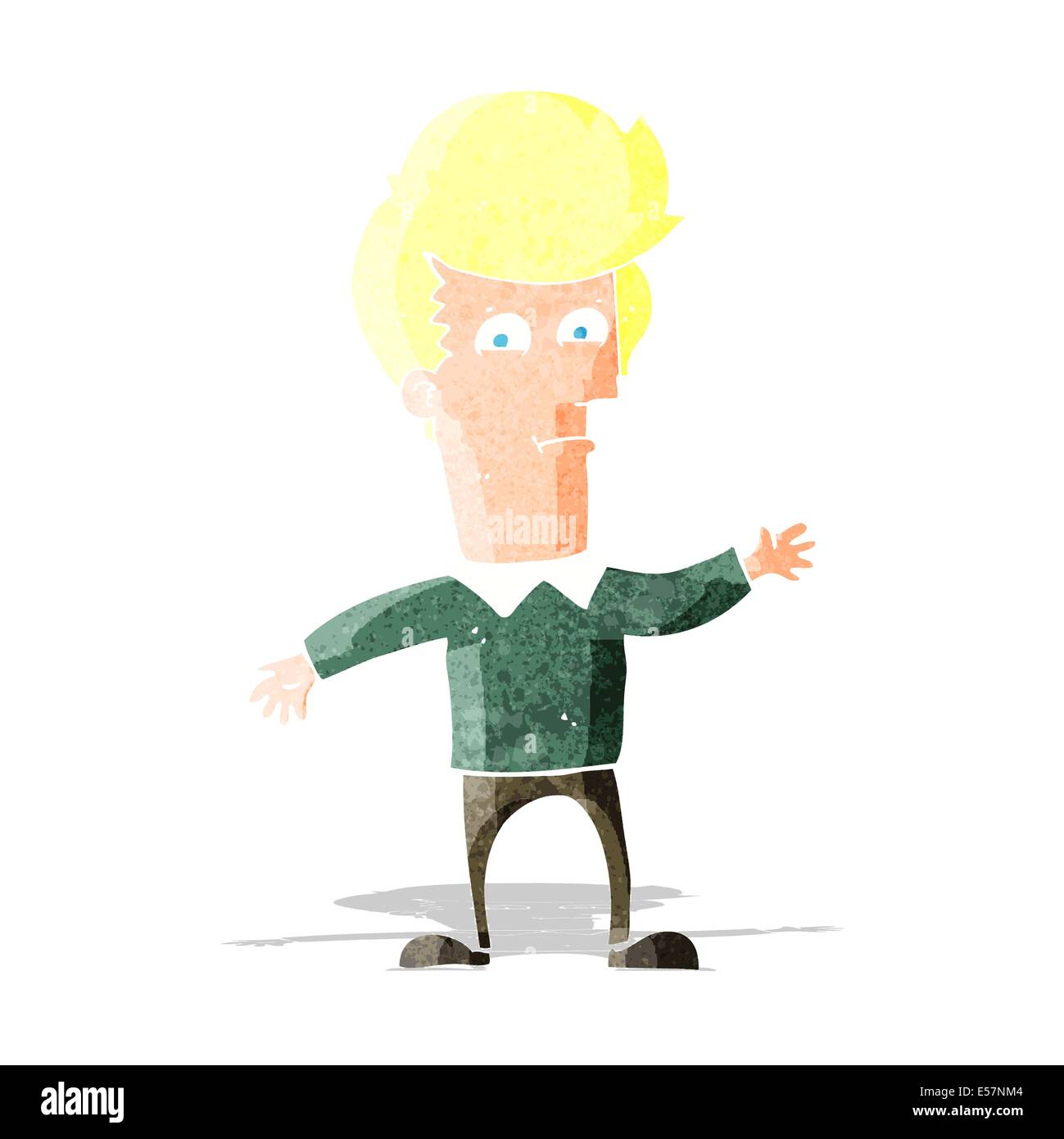 cartoon waving man Stock Vector Image & Art - Alamy