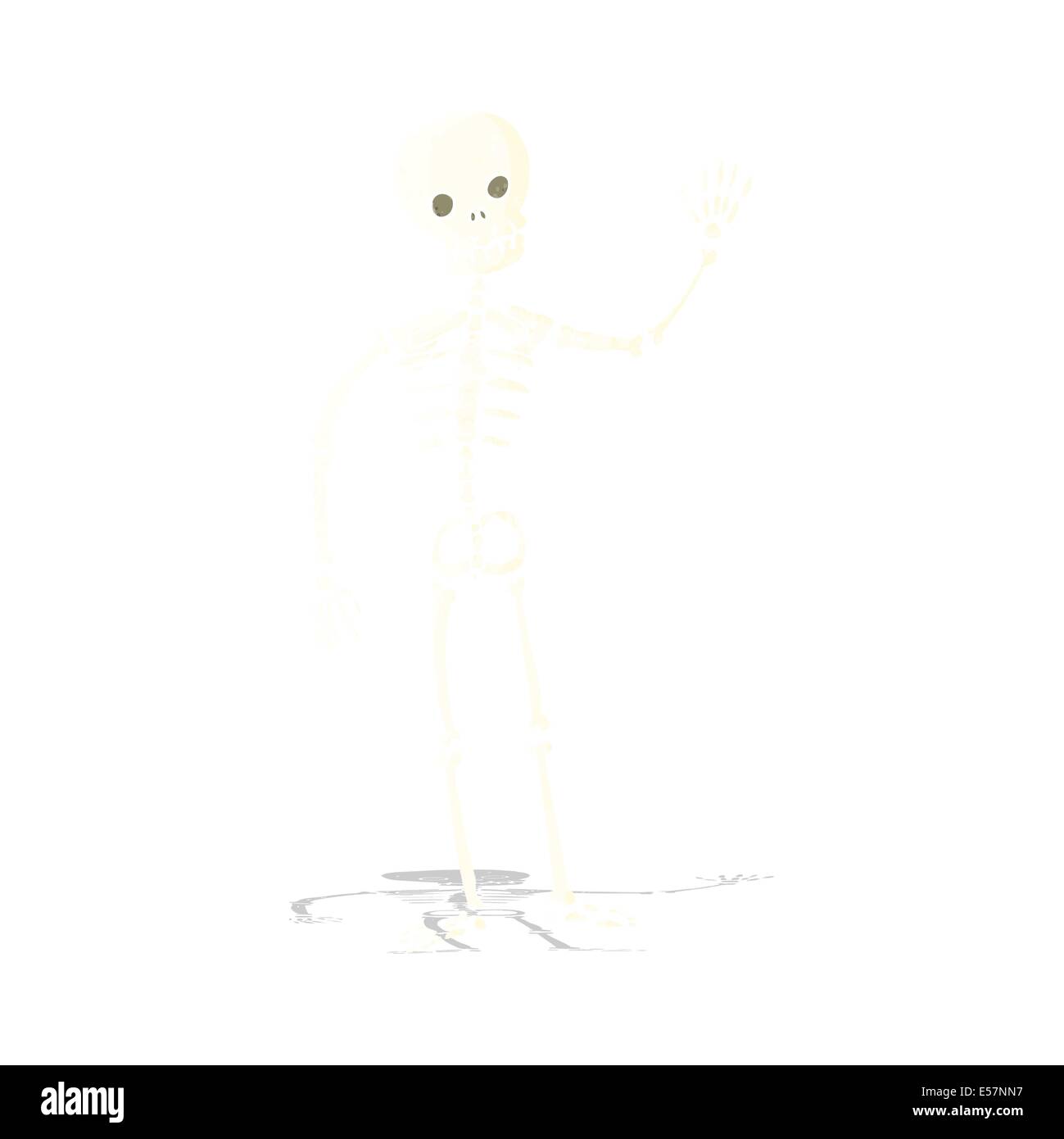 cartoon waving skeleton Stock Vector Image & Art - Alamy