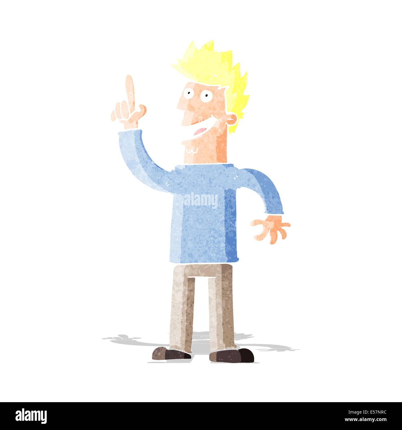 cartoon man with great new idea Stock Vector Image & Art - Alamy