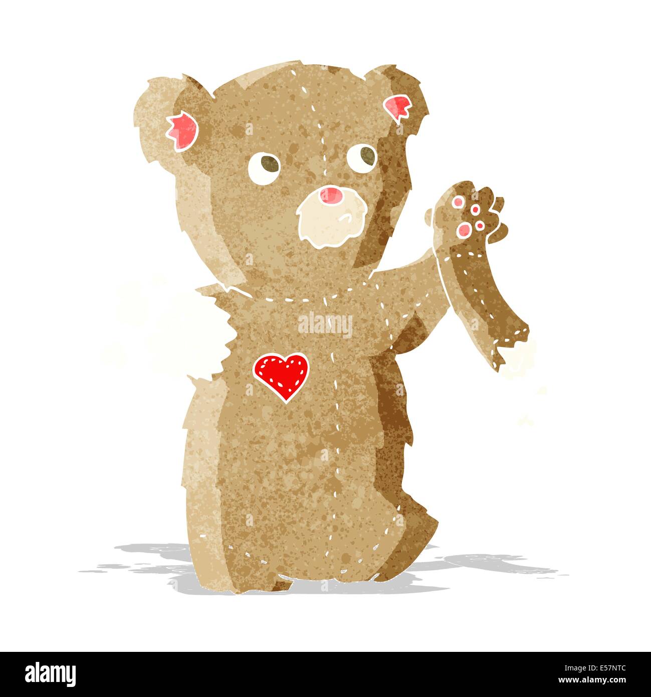 cartoon teddy bear with torn arm Stock Vector Image & Art - Alamy