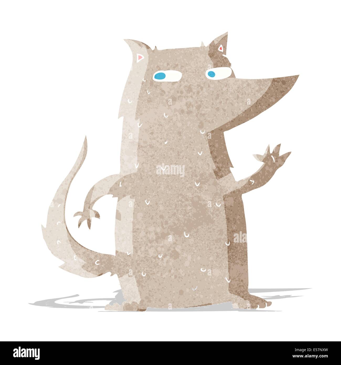 cartoon wolf waving Stock Vector Image & Art - Alamy