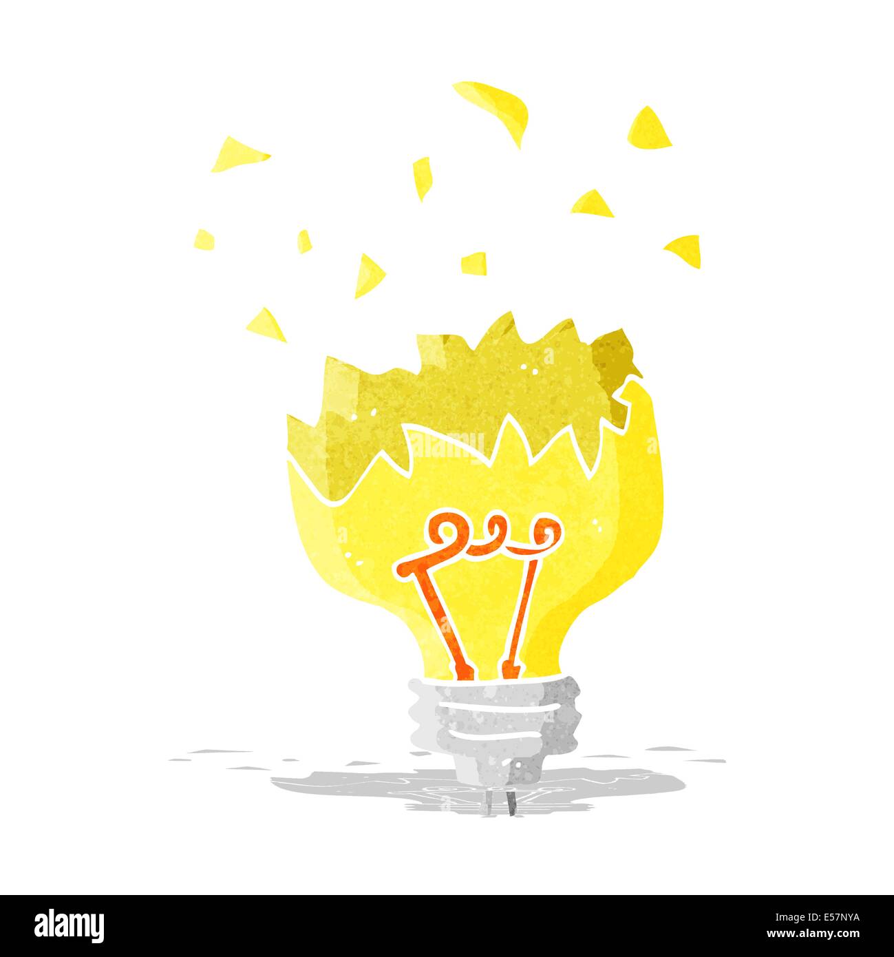 cartoon light bulb exploding Stock Vector Image & Art - Alamy