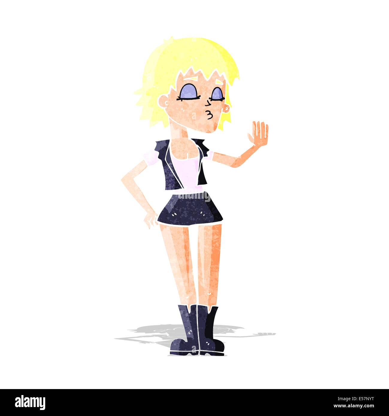 cartoon cool girl Stock Vector Image & Art - Alamy