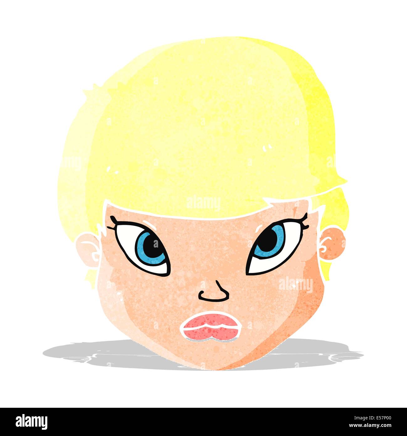 cartoon serious face Stock Vector Image & Art - Alamy