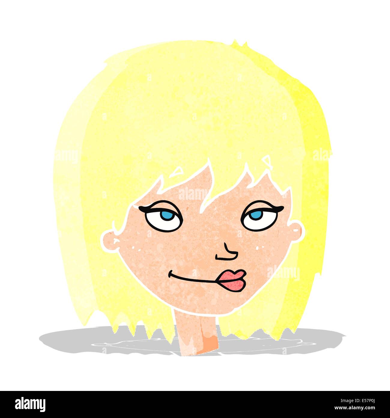 cartoon smiling woman Stock Vector Image & Art - Alamy
