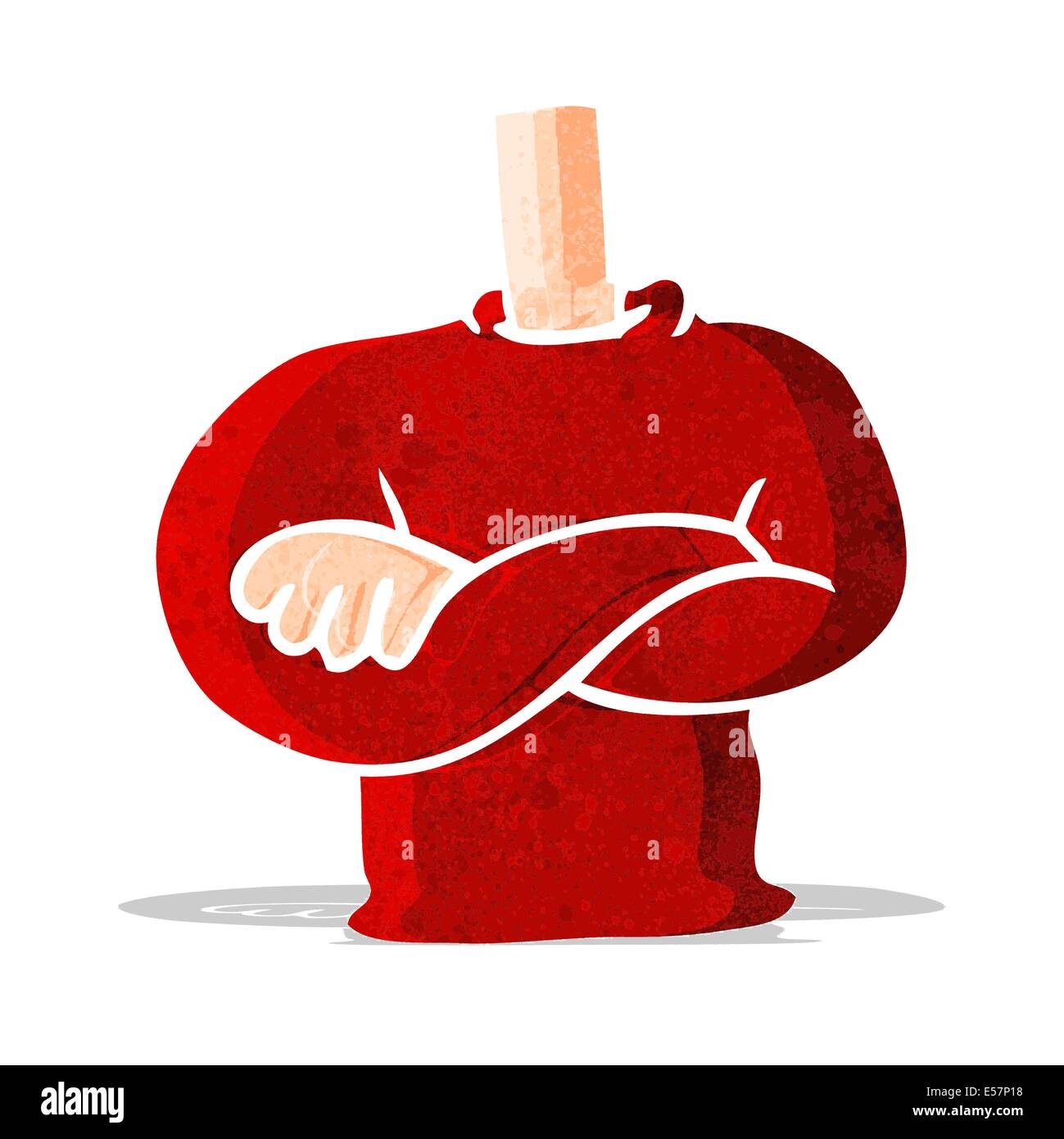 cartoon folded arms body Stock Vector Image & Art - Alamy