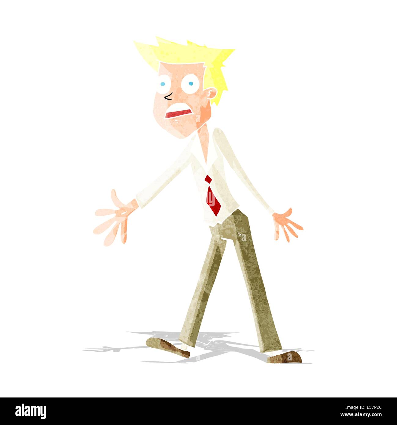 cartoon stressed man Stock Vector Image & Art - Alamy