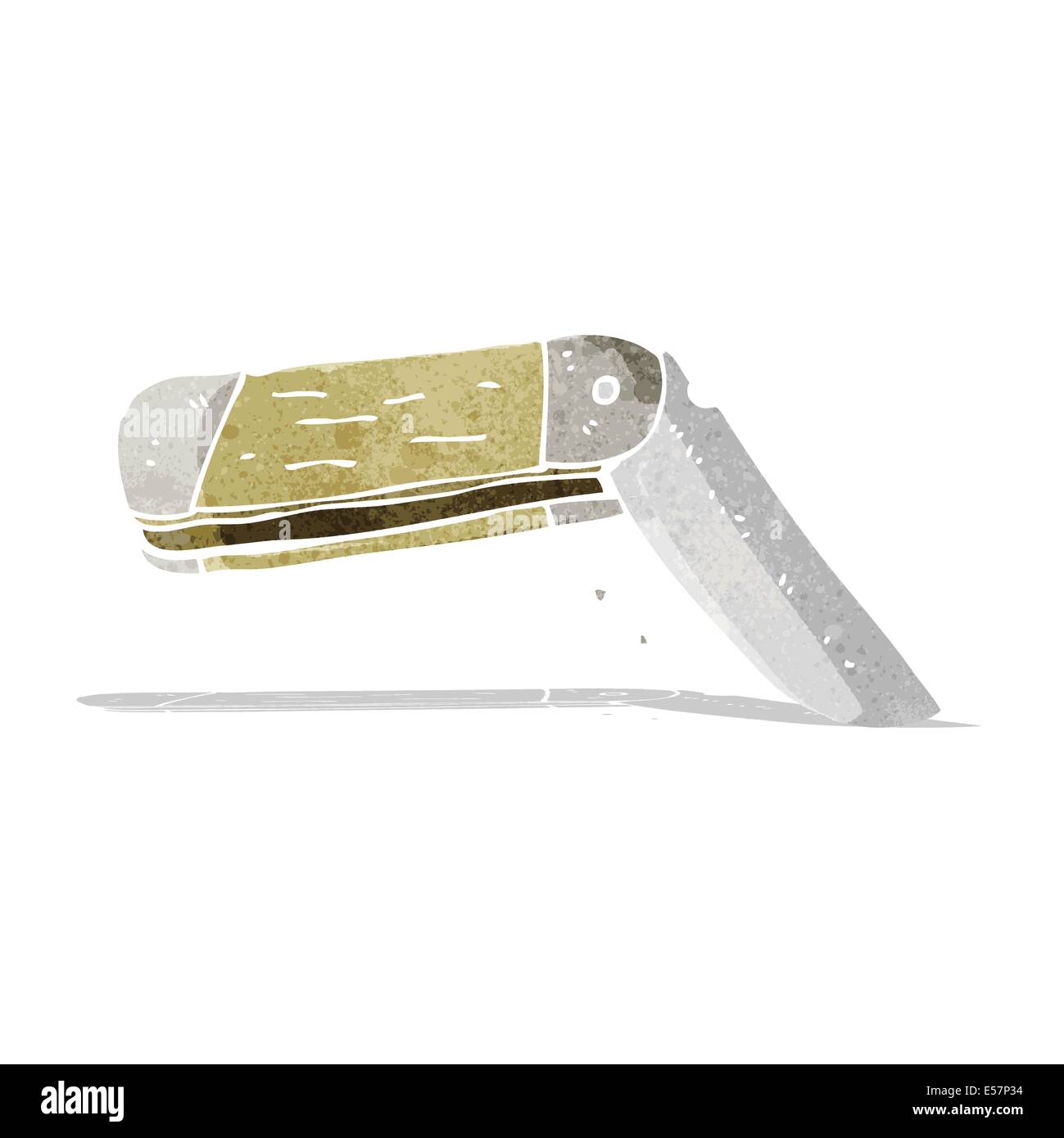 Simple pocket knife Cut Out Stock Images & Pictures - Alamy