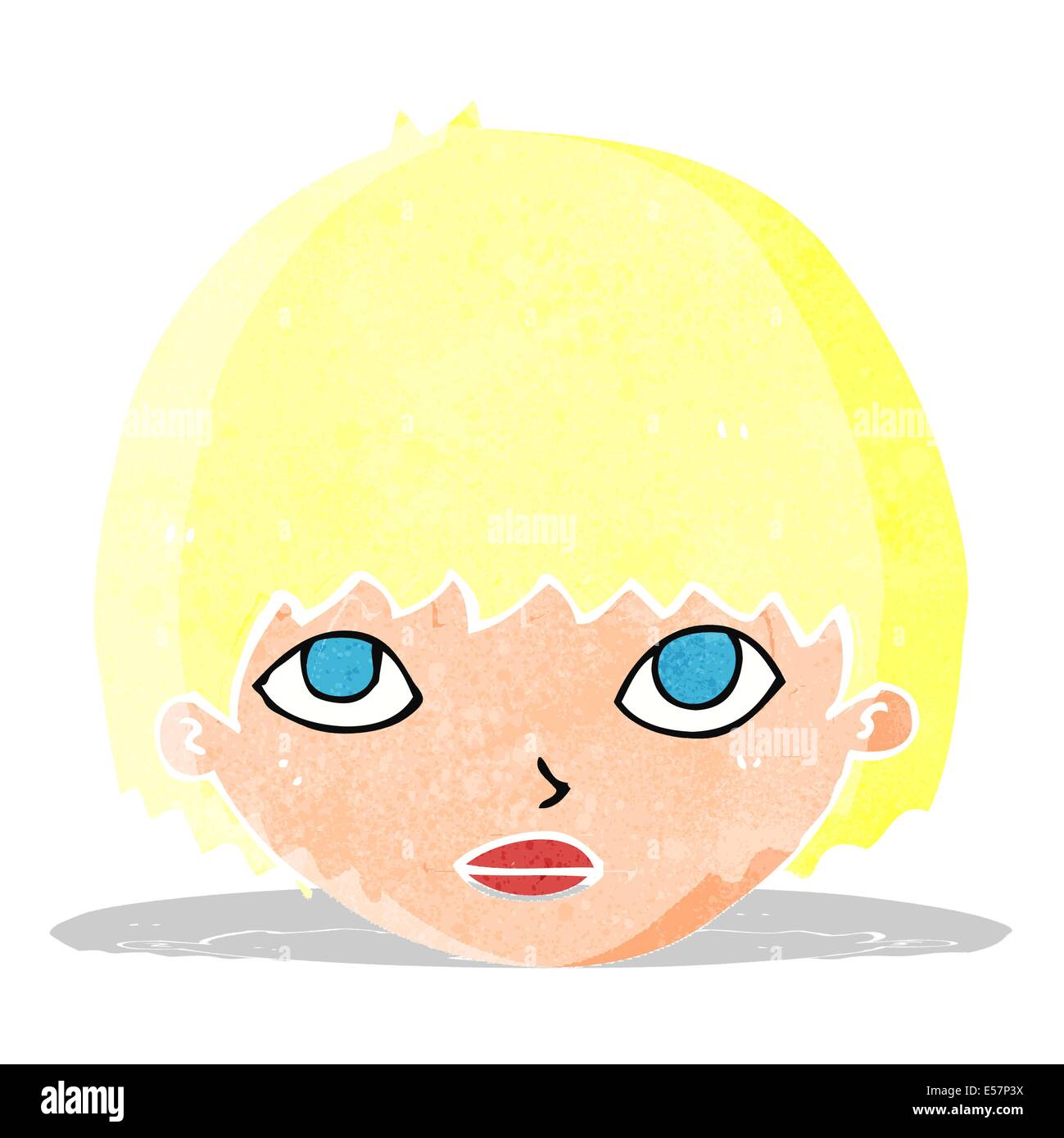 Cartoon girl staring Stock Vector Images - Alamy