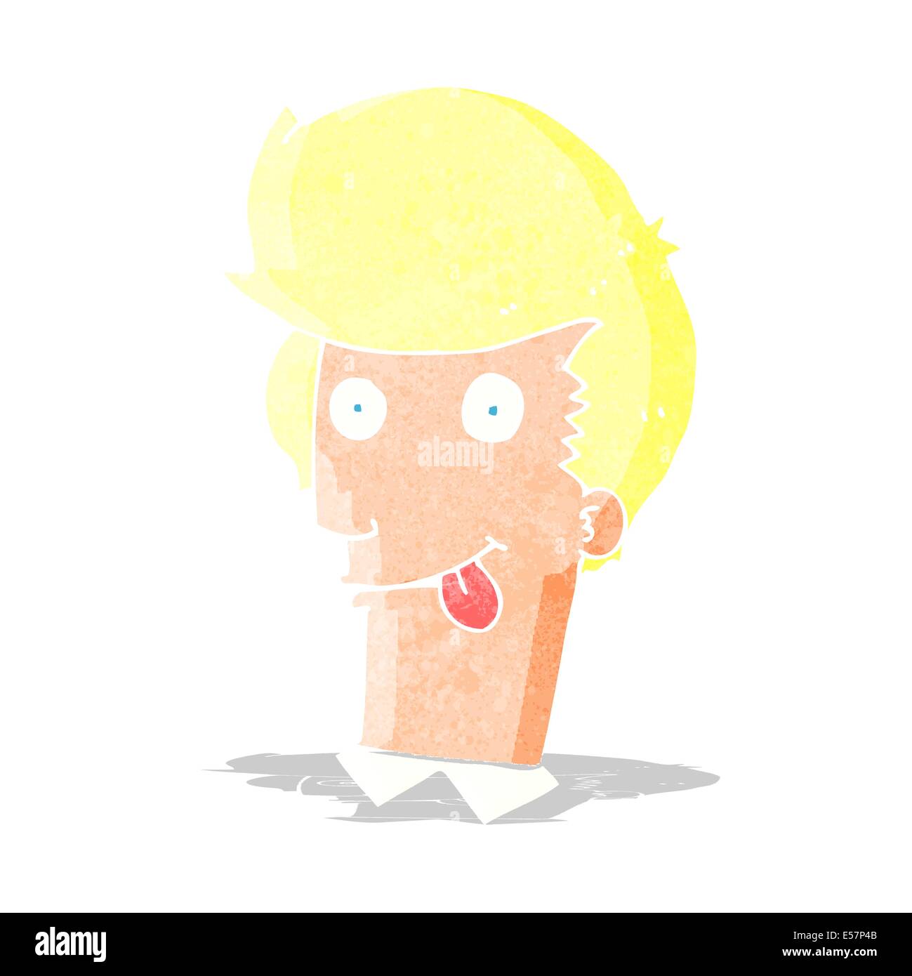 cartoon man with tongue hanging out Stock Vector Image & Art - Alamy