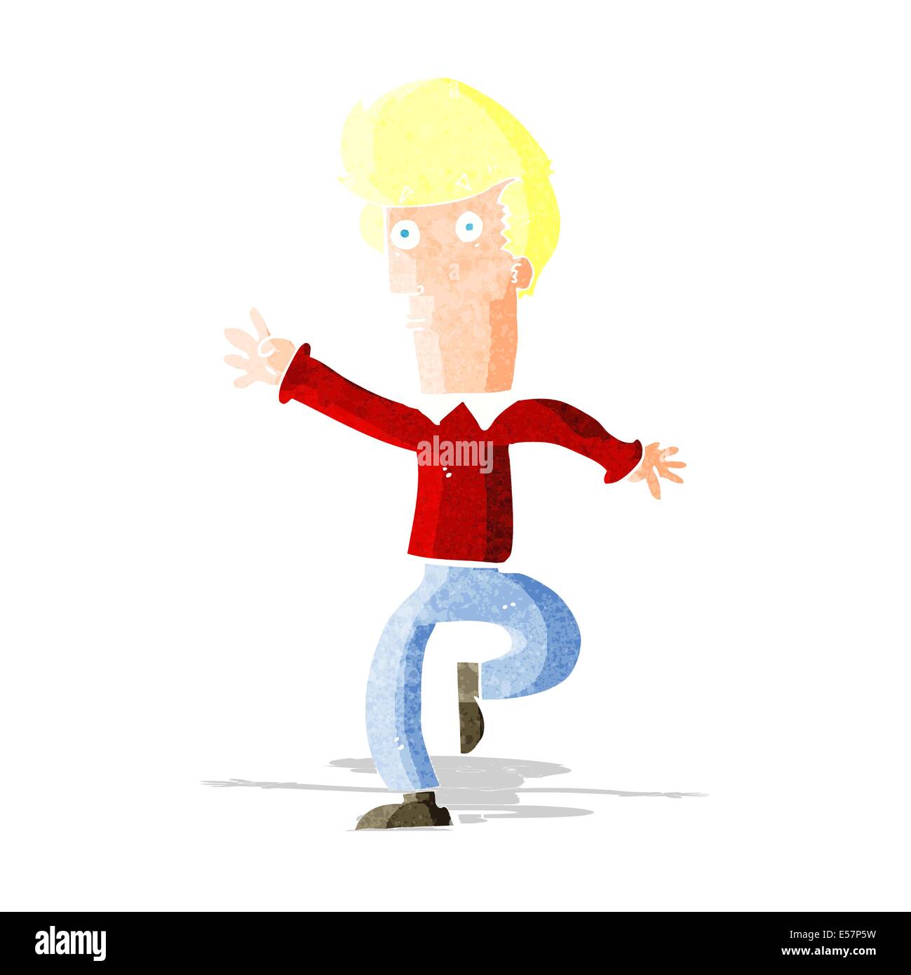 cartoon rushing man Stock Vector Image & Art - Alamy