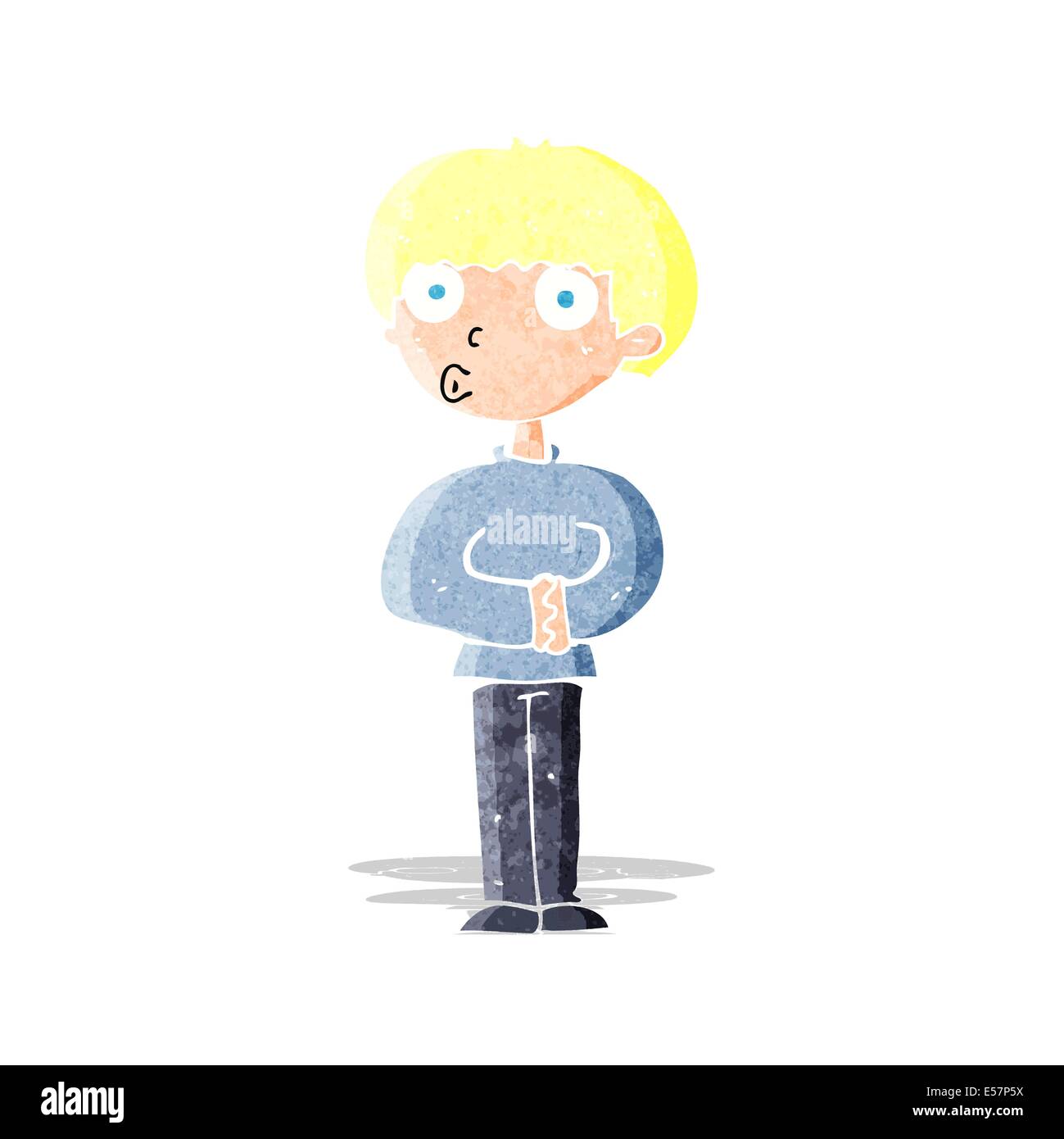 cartoon curious man Stock Vector Image & Art - Alamy